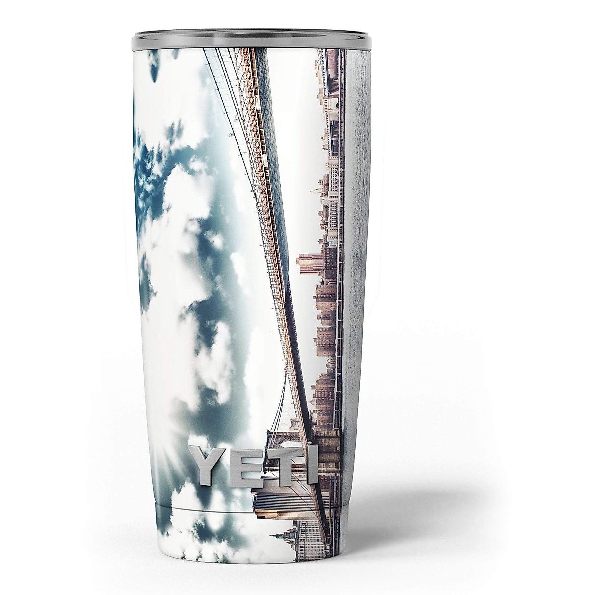 Design Skinz Overlook NYC Loop - Skin Decal Vinyl Wrap Kit Compatible with The Yeti Rambler Cooler Tumbler Cups
