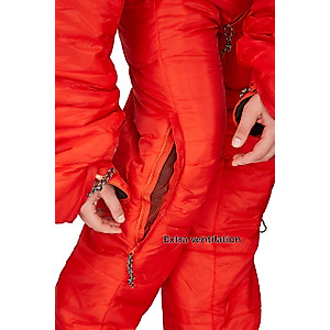 Hygger Nanuk Caviar Black M – Original Sleeping Bag with Arms and Legs, 3M Thinsulate filling makes it warm, lightweight & small in pack size