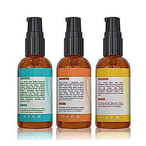 NUVA SKIN - 3 Pack Anti Aging Serum for Face - Vitamin C Serum for Face, Retinol Serum, Hyaluronic Acid Serum, Full Regimen Face Serum Set, Skin Care Face Serum for Women and Men, Facial Serum