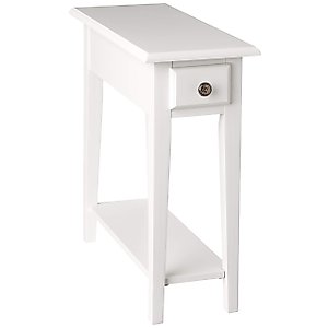 Frenchi Furniture End table, Queen, Off white