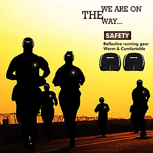 EMPIRELION Original Luxurious Plush Fleece Headband, Soft Running Ear Warmer Forehead Windproof Protection Reflective Gear Charcoal