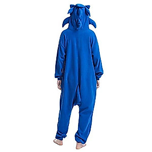OGU' DEAL Adult Sonic Onesies Pajama Halloween Cosplay Costume CartoonJumpsuit for Men Women
