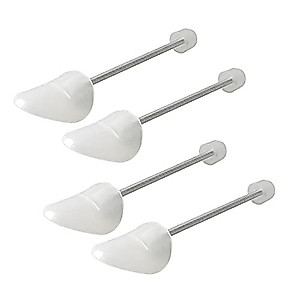 Bamboopack 2 Pairs Practical Adjustable Length Women Shoe Tree Shoe Stretcher Portable Shoe Boot Shaper Support Holder(Transparent)