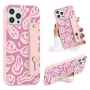 KAPUCTW 2 Pack for Oppo Realme 7 Pro 4G case with Wrist Strap, Print Pattern Wristband Holder Phone Case Soft Silicone TPU Bumper Shockproof Protective Cover for Realme 7 Pro 6.4 Inch