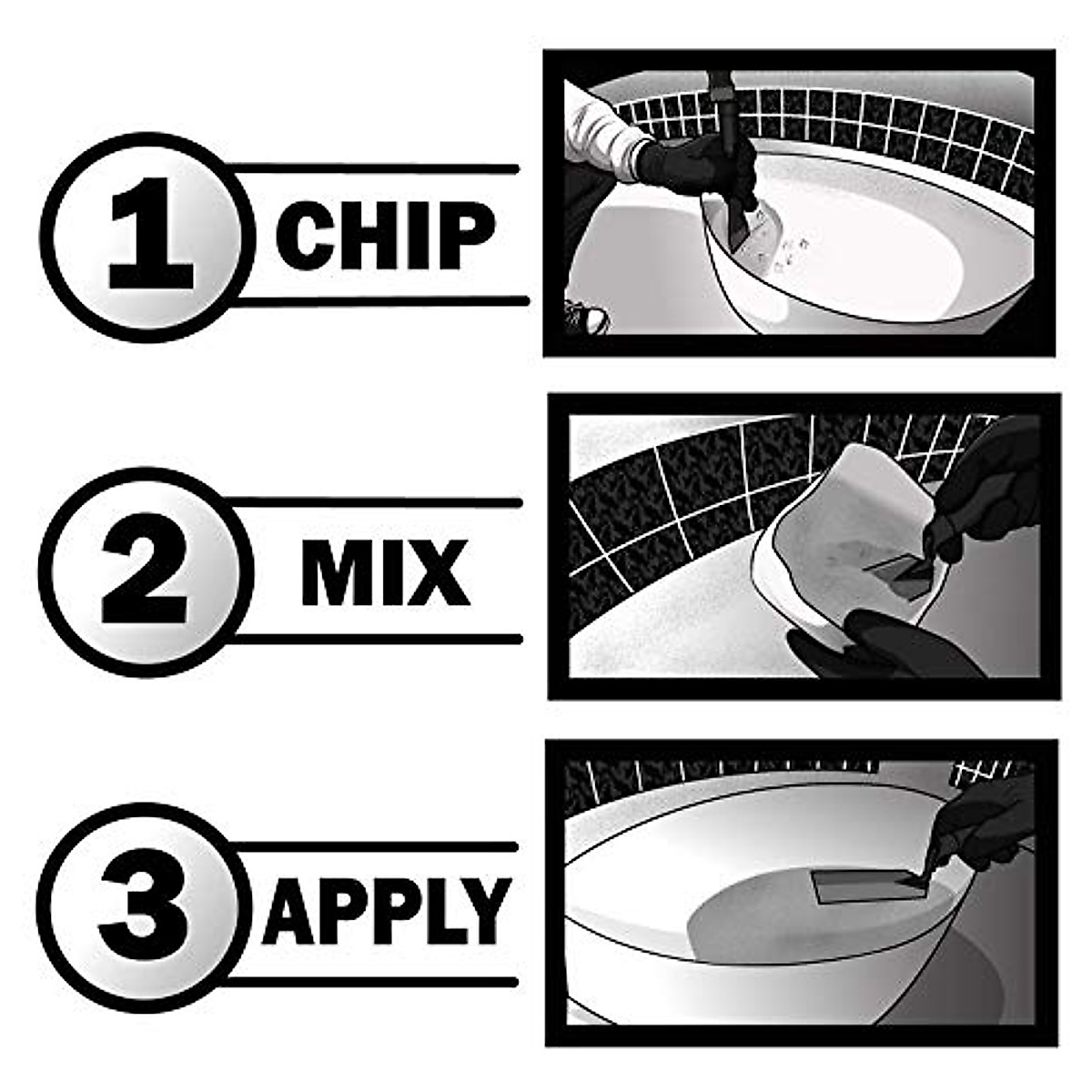 Pool Patch White Plaster Repair Kit 1.5 lb - Easy to Mix and Fast to Use Formula - Perfect for Patch Work - Waterproof, Quick-Drying, Extra Strong Bond - (coverage: approx. 3/4 sq. ft.)