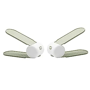 Levemolo 2pcs Shoes Double Bedroom Sandals White Racks Practical Stackable Home for Adjustable Shelf Space High Stacker Organizer Non-Skid Storage Green Slots Clo Low Stands Layer Sneakers