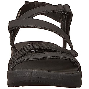 Rockport Women's Trail Tech Multi Sandal, Black ECO Washable, 9.5