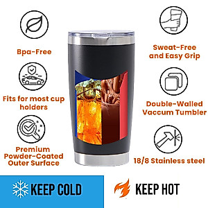 Best Dad in the World Water Bottle 20oz Dad Bottle Stainless Steel Insulated Tumbler with Lid, Gifts for Father from Daughter Son, Dad Gifts for Birthday Christmas Fathers Day
