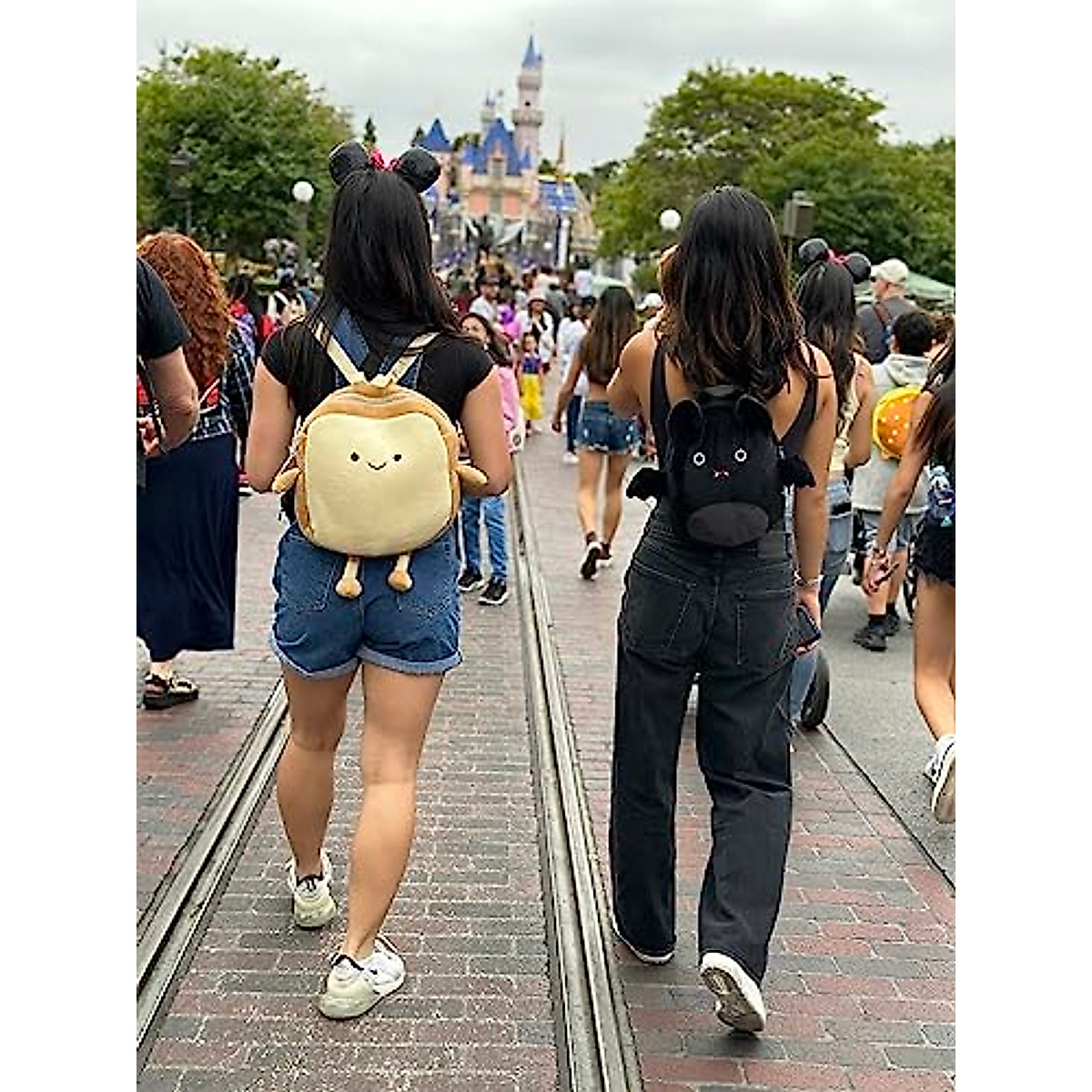 Toast Backpack - Spacious Soft Cute Plush Backpack with Adjustable Straps, for Travel and more (12" x 12")