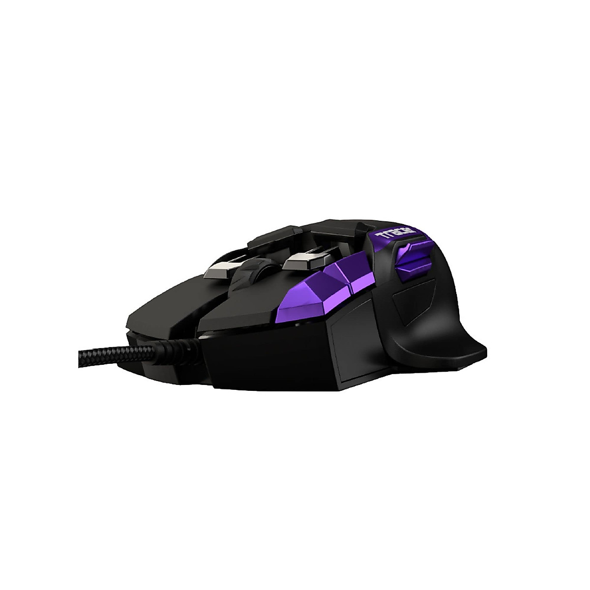 Swiftpoint Tracer Wired Gaming Mouse: 13 Programmable Buttons, 2 Pressure Sensors, Side Buttons, 12000 DPI, Mechanical Switches, Onboard Memory, 16 Game Profiles, RGB, Purple/Black for PC & Mac Gamers