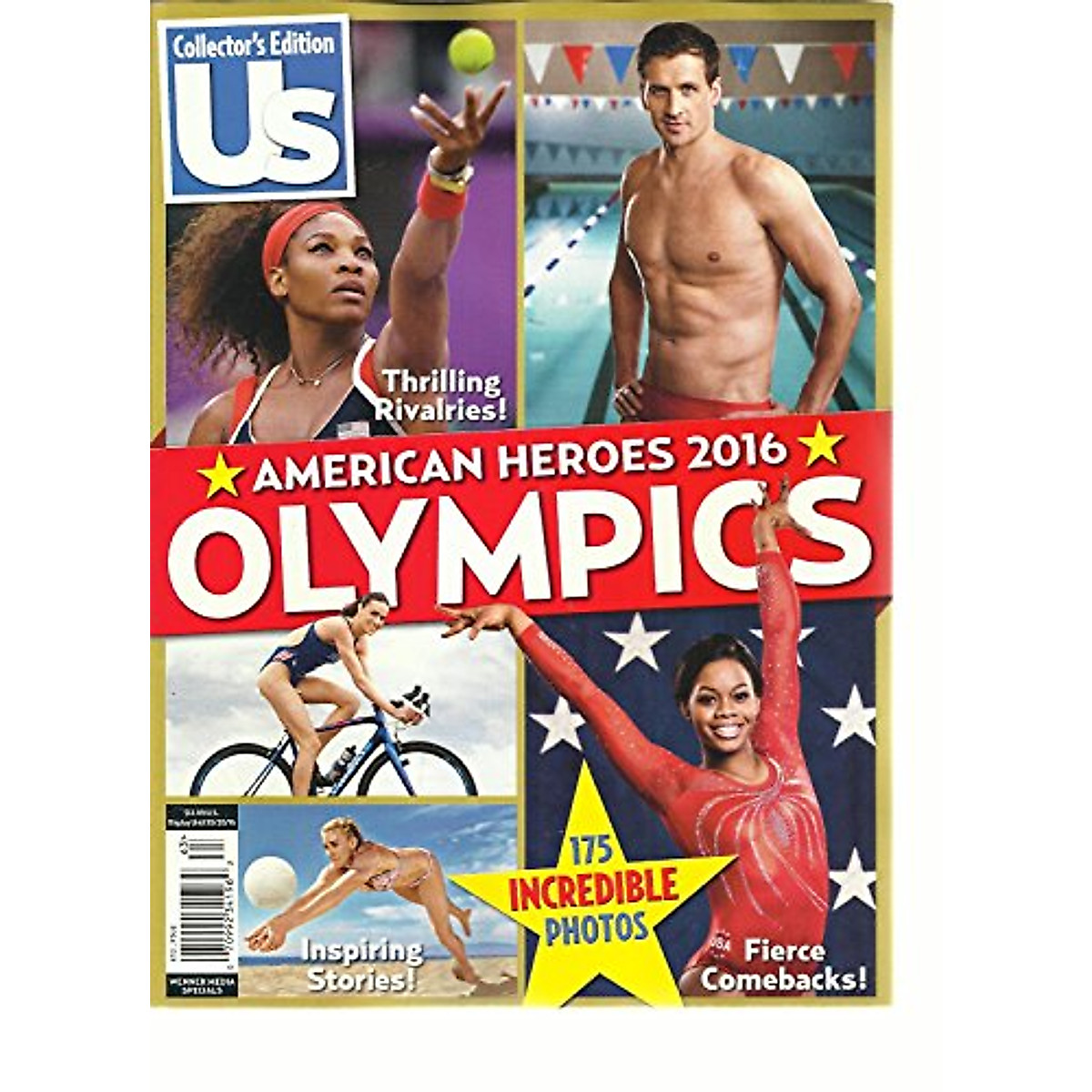 US COLLECTOR'S EDITION, 2016 AMERICAN HEROES 2016 OLYMPICS * INSPIRING STORIES