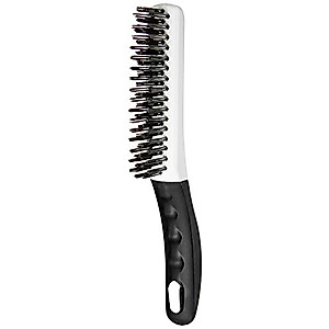 Amazon Basics 4 x 16 Soft Grip, Shoe Handle Style, Carbon Steel, Wire Brush