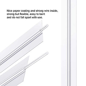 White Paper Twist Ties 100 Pcs 5" Reusable Bread Ties Twisty-ties White Twist Ties Bag Ties Twist Ties for Bags Bread Wire Ties Reusable Twist Tie for Party Cello Candy Bread Coffee Bags Cake Pops