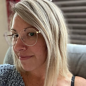 D.Bella Fake Nose Ring Hoop 20G Faux Nose Piercing Jewelry 8mm Non-Pierced Clip On Nose Hoop Rings for Faux Lip Ear Nose Ring