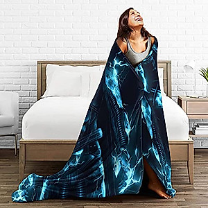 Luxury Blanket Des.Tiny Ultra-Soft Micro Fleece Warm Throw Blanket for Bed Sofa Garden Car Camping