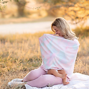 NatureBond Nursing Cover Breastfeeding | Most Breathable and Safest Nursing Cover | Multi Use for Baby Car Seat Covers Canopy Shopping Cart Cover Scarf Light Blanket Stroller