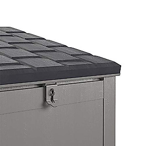 CoscoProducts COSCO 88333BGY1E BoxGuard Large Lockable Package Delivery and Storage Box, 6.3 cubic feet, Black/Grey