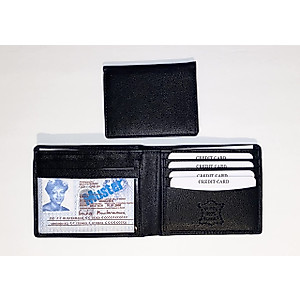 Mens RFID Blocking Bifold Wallet with Matching Key Chain- Gift Set Masonic (Black)