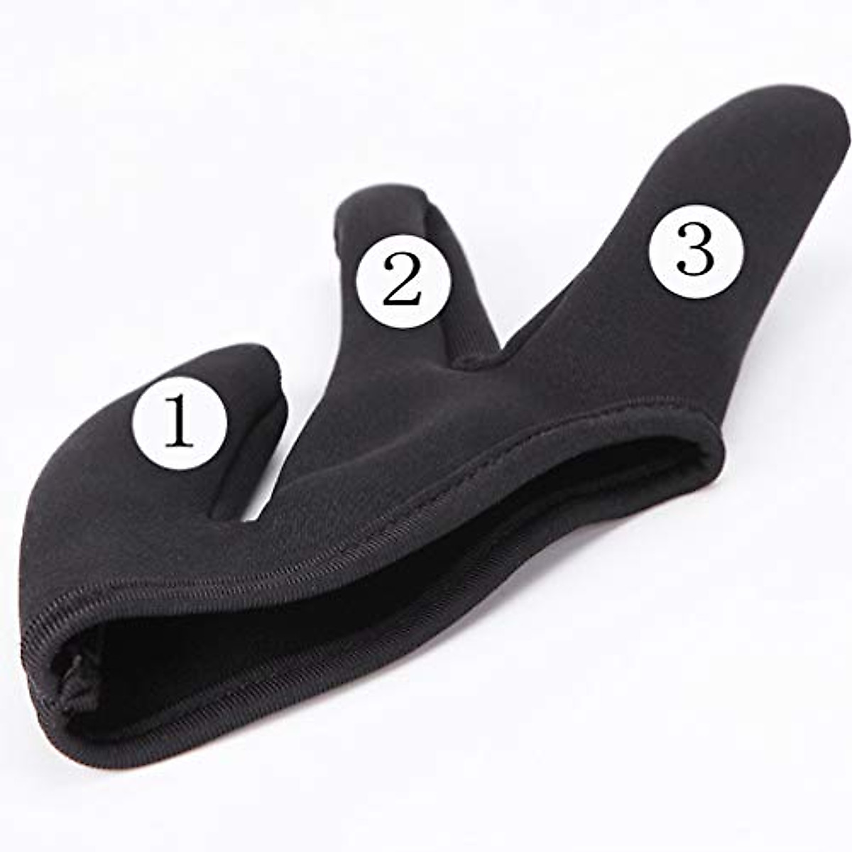 OSALADI Professional Heat Resistant Gloves 3 Finger Mittens Protection Gloves for Barber Hair Styling Curling Perming Hair Straightening Curling Wand and Flat Iron