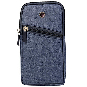 Running Armband Phone Holder Compatible for Apple iPhone 14 13 Pro Max/XS Max/XR / 14 8 7 6S Plus/BLU View 3 2 / Xiaomi 12 Pro / 12S Ultra/Redmi Note 11 10 Pro (Blue)