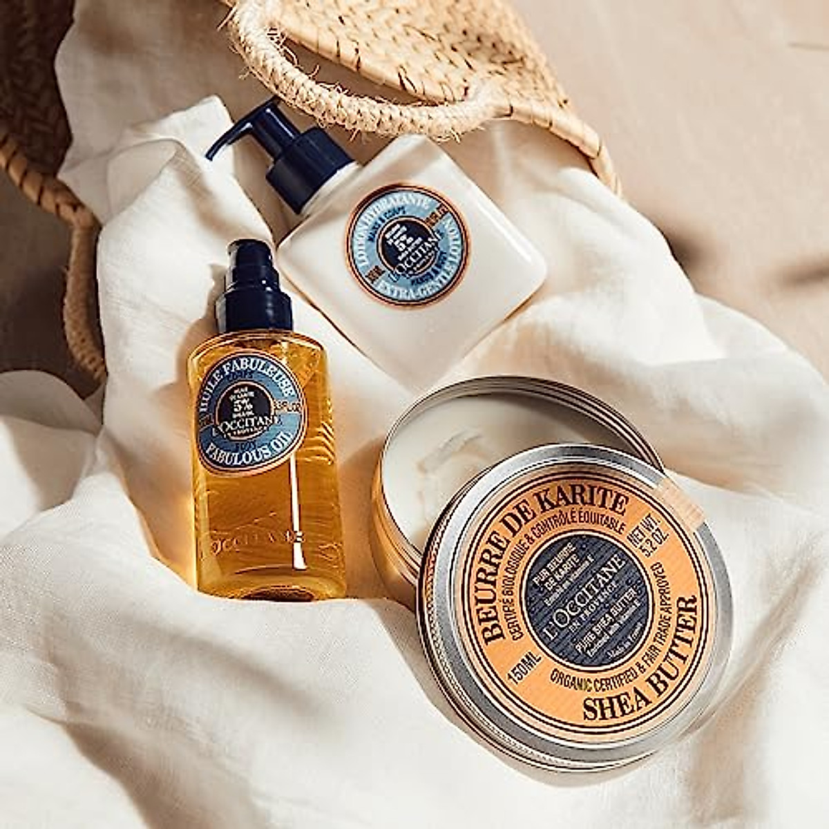 L'Occitane Pure Shea Butter: Organic Shea Butter, Nourish Dry Skin & Hair, With Vitamin E, Multitasking Beauty Balm, Protects From Dryness, Softening