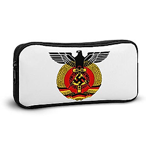 Coat of Arms of Germany Logo Pencil Case Stationery Pen Pouch Portable Makeup Storage Bag Organizer Gift