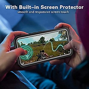 ANTSHARE Designed Samsung Galaxy S22 Case with Screen Protector,Samsung S22 Case Waterproof Shockproof Full Body Heavy Duty Protective Case for S22 5G (2022) Black/Clear