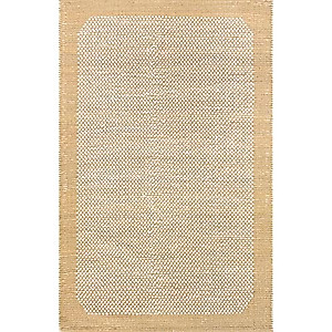 nuLOOM Branna Casual Bordered Wool Area Rug, 8' x 10', Beige
