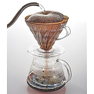 Hario V60 Plastic Coffee Dripper, Size 02, Clear