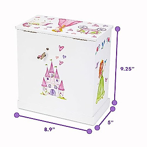 Jewelkeeper Unicorn Musical Jewelry Box with 3 Pullout Drawers, Fairy Princess and Castle Design, Dance of the Sugar Plum Fairy Tune