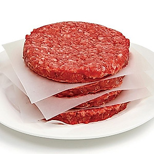 6" x 6" Moisture-proof and Nonstick Square Dry Wax Papers, Microwave and Freezer Safe for Ground Beef, Burger Patties, 250 Pieces, By Srenta