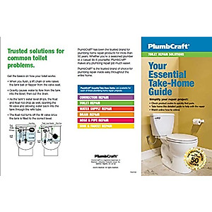 PlumbCraft Water Saving Universal Fit Toilet Flapper Replacement for 3-Inch Flush Valve Opening, Fits most toilets