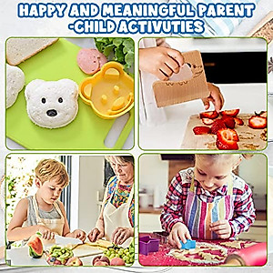 ZIJUND 22PCS Wooden Kids Kitchen Knife, Crocodile Kids Knife Set with Gloves Cutting Board Fruit Vegetable Crinkle Cutters Serrated Edges Plastic Toddler Knifes for Real Cooking Kid Safe Knives