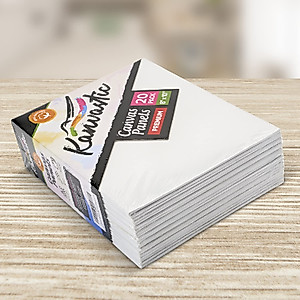 Canvas Boards for Painting (8x10 Canvases - 20 pcs Value Pack) Individually Wrapped Artist Quality Canvas Panels Made from Pure Cotton - Triple Primed with Gesso to Save You The Hassle