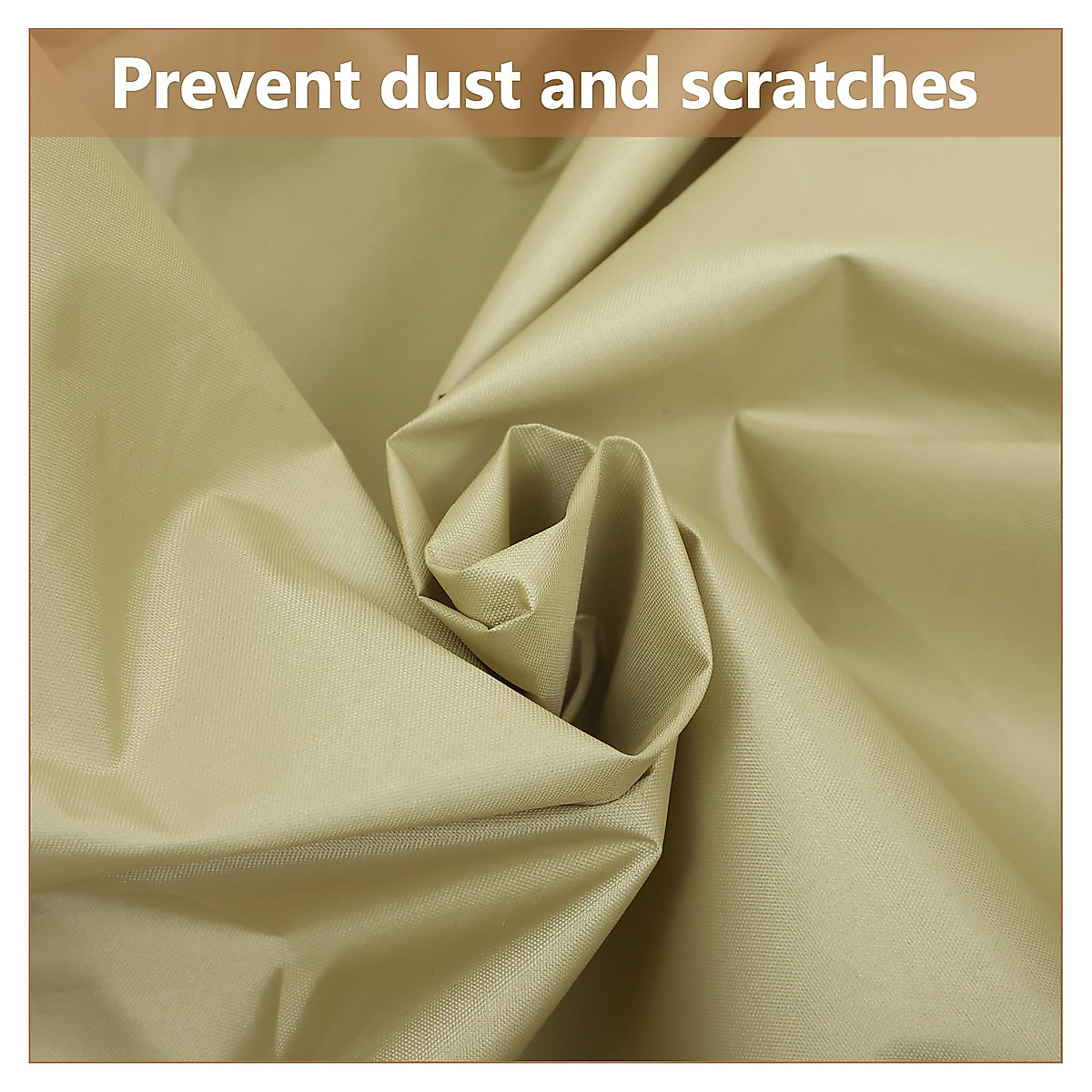 Yardwe Round Patio Table Cover Furniture Cover Outdoor Coffee Table Covers Tea Table Covers, 17.6 x 18.4 Inches