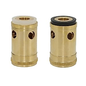 2 Pcs B-21K Faucet Handle Stem/Spindle Cartridge Kits Replacement, for Hot&Cold Sides