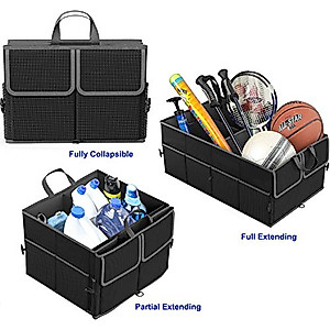 EPAuto 3-Compartment Cargo Trunk Storage Organizer