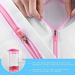 GOGOODA 7 Set Laundry Mesh Bags Delicate Wash Bags with 2 Set Sneaker Shoe Wash Bags