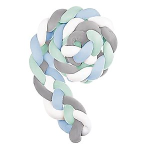 Aloiyue Premium Cushion Soft Knot Decorative Pillow Decor for Bedroom,Playroom (157.5inch，Grey+White+Green+Blue)