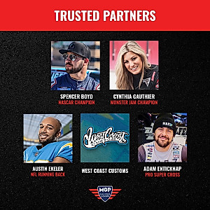 MGP Caliper Covers - Brake Caliper Covers 2012-2020 Ford F-150 (Mechanical Parking Brake) Front and Rear Set - F-150 Logo - Red