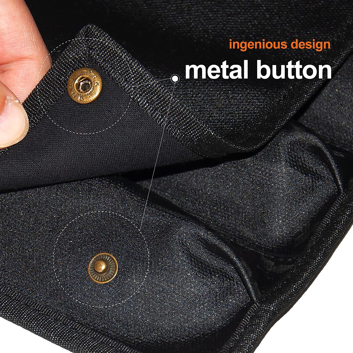 Alpen Outdooor Chef Knife Bag 9 Pocket Roll Bag Waterproof with PU Belt, Protable Cooking Tools bag, Culinary Gifts for Chefs & Students