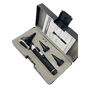 LED Otoscope Otoscope KIT Set 3.5V Plus Extra Specula Plus Extra Bulb LED Otoscope Otoscope Set with Hard LED Otoscope Student Home USE Cynamed