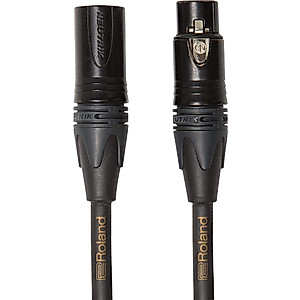 Roland Gold Series Neutrik XLR Microphone Cable, 15-Feet
