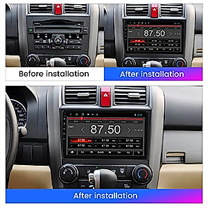 Android 11 Car Stereo Double Din for Honda CRV 2007 2008 2009 2010 2011, 9 Inch Car Radio Built in Carplay Android Auto GPS Navigation IPS Touchscreen Support BT FM AM, 2GB RAM 32GB ROM……