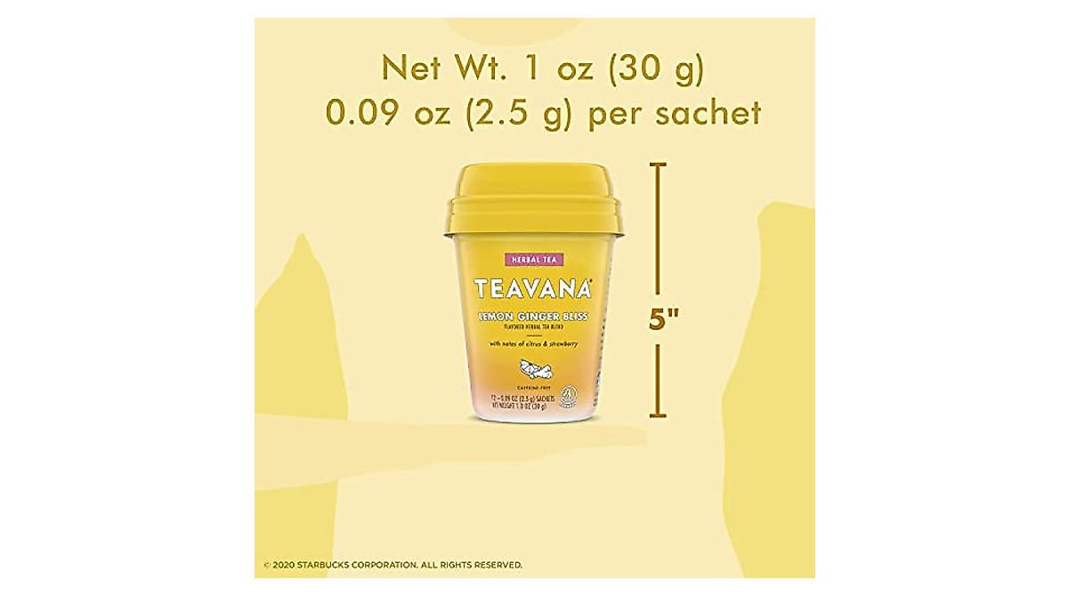 Teavana Tea Gift Set with 3 Flavored Teas & Recipe eBook