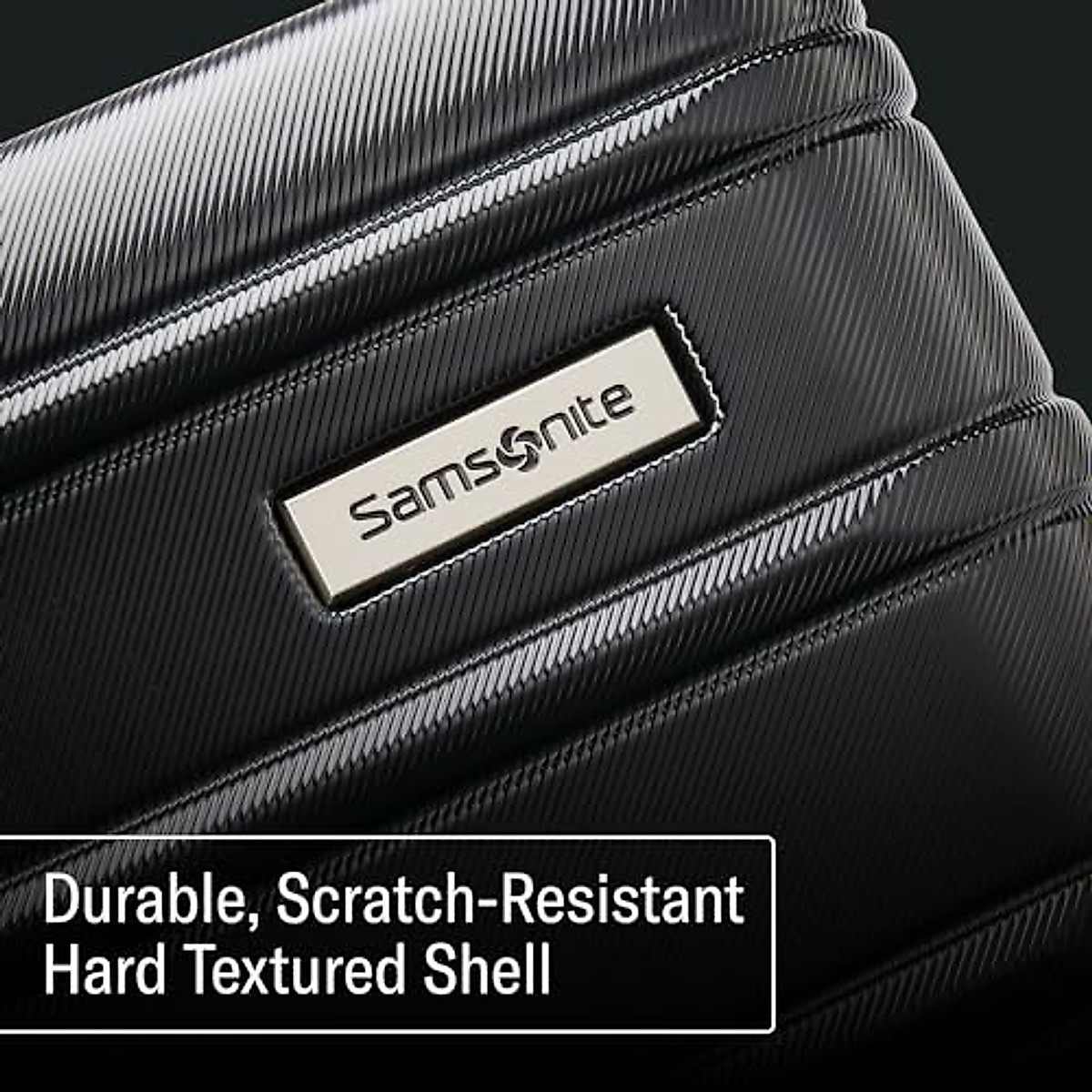 Samsonite Omni 2 24-Inch Medium Checked Hardside Luggage with 360° Spinner Wheels - Scratch Resistant Hardshell - TSA Lock - Expandable Polycarbonate Shell for Lightweight Travel - Artic Silver