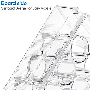 TEHAUX 48 Holes Disposable Serving Tray Pill Filler Tray Tube Rack for Lab Equipment Well Cap Ceramic Tray Tissue Culture Plate Tissue Culture Kit Tool Tray Tools Cub Ceramics