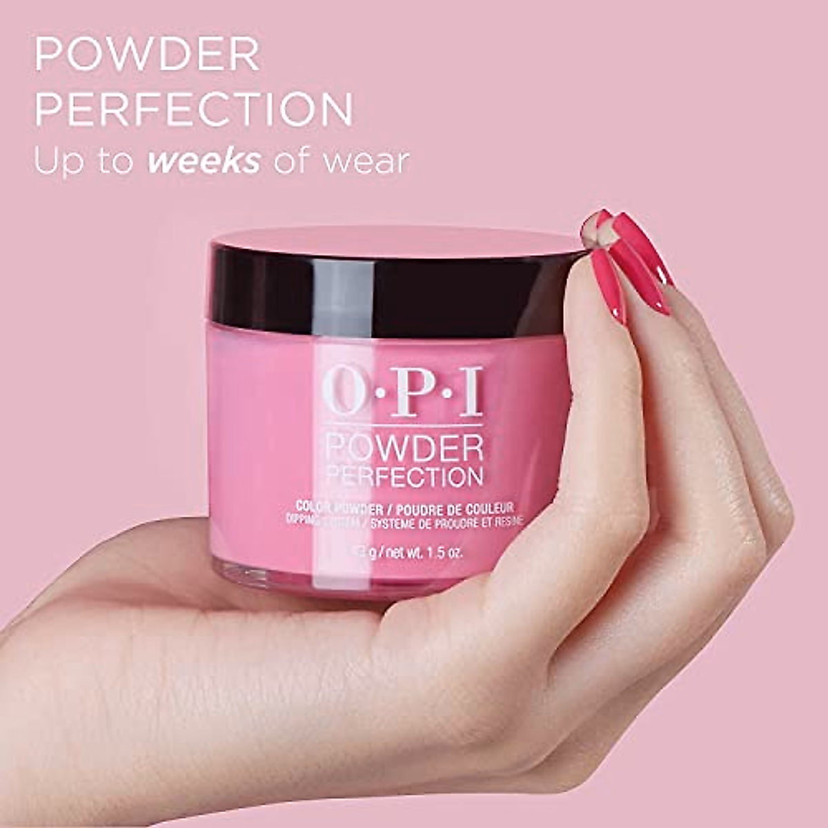 OPI Powder Perfection, Pink in Bio, Pink OPI Dipping Powder, me myself and OPI Spring ‘23 Collection, 1.5 fl oz.