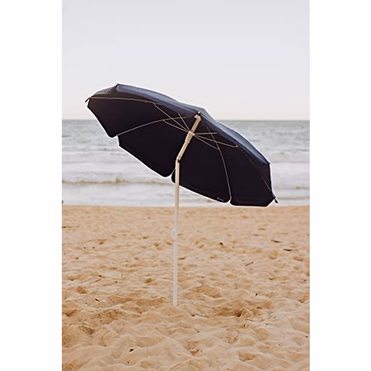 PICNIC TIME Outdoor Canopy Sunshade Beach Umbrella 5.5', Small Patio Umbrella, Beach Chair Umbrella, (Navy Blue)