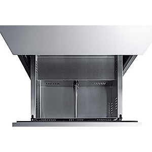 Summit Appliance ADRD24PNR 24" Wide 2-Drawer All-Refrigerator, ADA Compliant; Panel-ready Drawer Fronts (Panels NOT Included); 4.8 cu.ft Capacity; Door and Temperature Alarms; Frost-Free